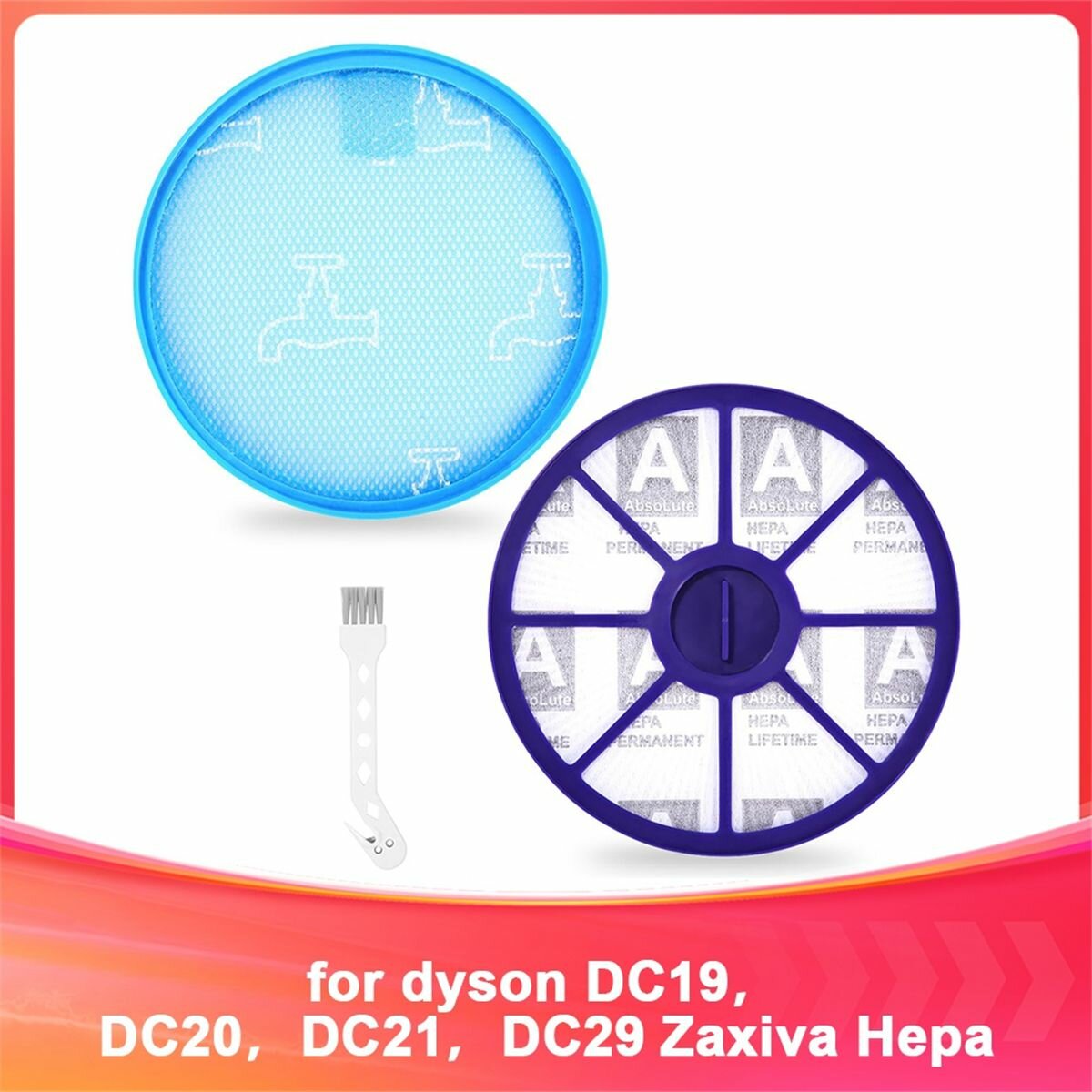 Аксессуары для пылесоса с фильтром HEPA для Dyson DC19, DC20, DC21, DC29, сменный фильтр для верхнего и нижнего двигателя