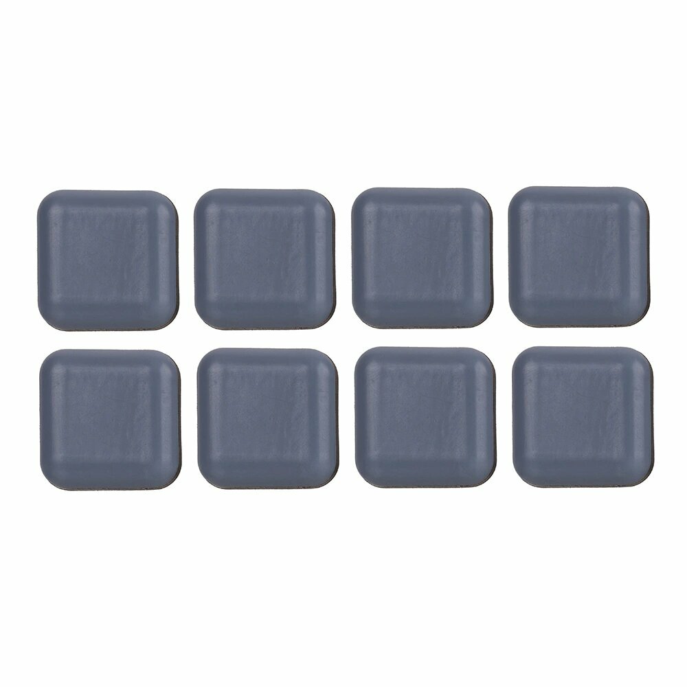 Подпятники тефлоновые FIXBERG скользящие самоклеящиеся 25х25 мм 8 шт