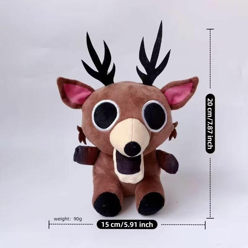 Кросс-бордер новый продукт 99Nights Horror Game плюшевая игрушка лося 99 Nights лежащий плюшевый лось