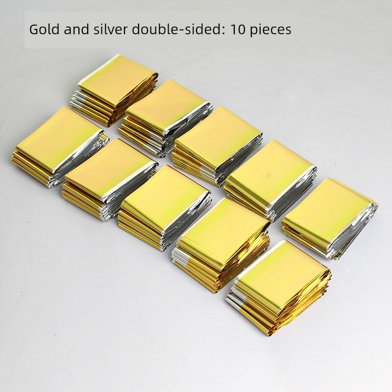 Алюминиевое спасательное одеяло для путешествий на открытом воздухе, одеяло для выживания, термоодеяло, аварийный