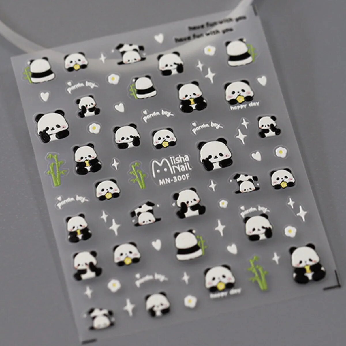 Наклейки для ногтей Panda MN-300F, 1шт