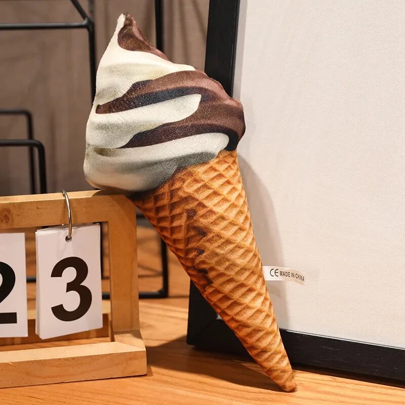 Мороженое, плюшевая имитация куклы с мороженым, плюшевая подушка, диван, постельное белье, украшение, десертная подушка, еда, мягкие подарки