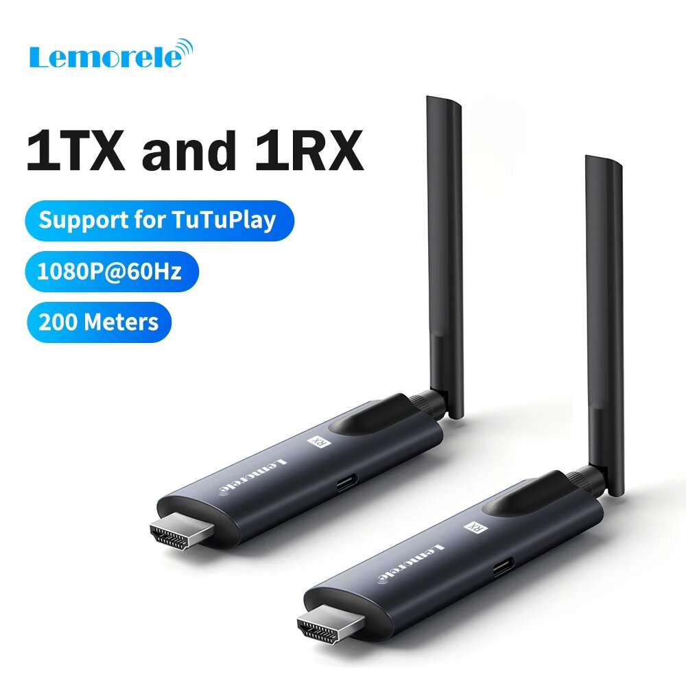 Lemorele беспроводной HDMI-передатчик и приемник 1TX and 1RX
