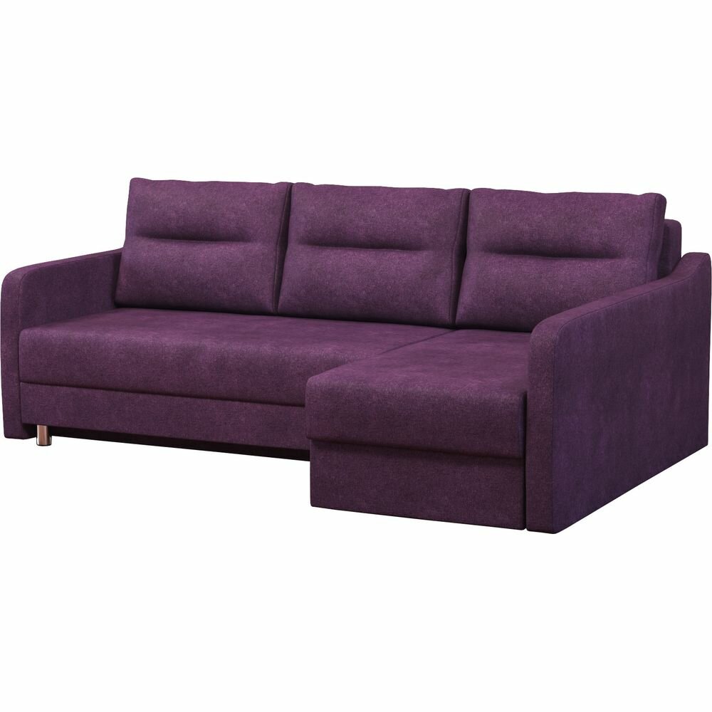 Угловой диван Наш Диван Турин А9 велюр фиолетовый