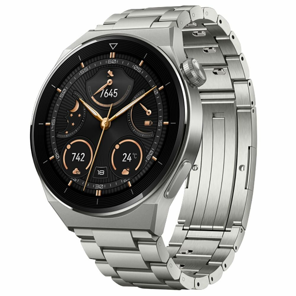 Титановый ремешок диаметром 22 мм для Huawei Watch 4 Pro / Ultimate GT2 GT3 Pro 46 мм GT Runner Buds