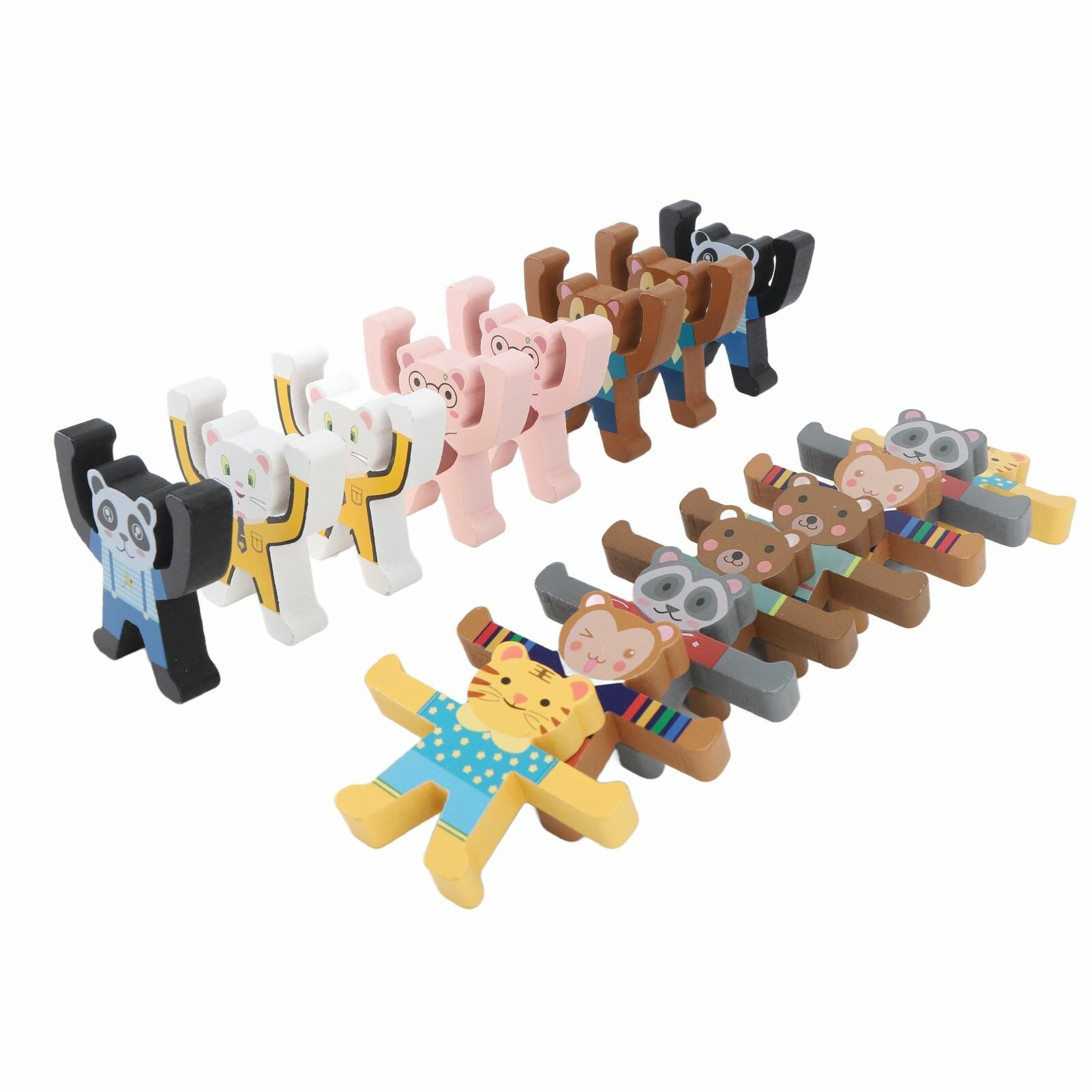 Animal Jenga: безопасные животные, штабелируемые, развитие навыков, дети