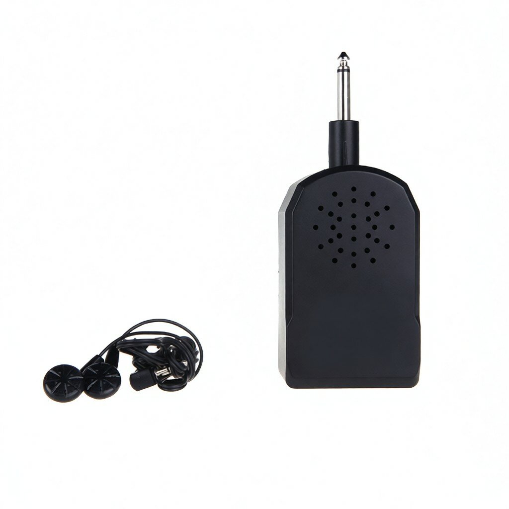 JOYO JA-01 Миниатюрный электрогитарный усилитель AMP с входом MP3 3.5mm и наушниками, 2W, черный, ABS, DC 9V или батарейка 6F22 (не в комплекте)
