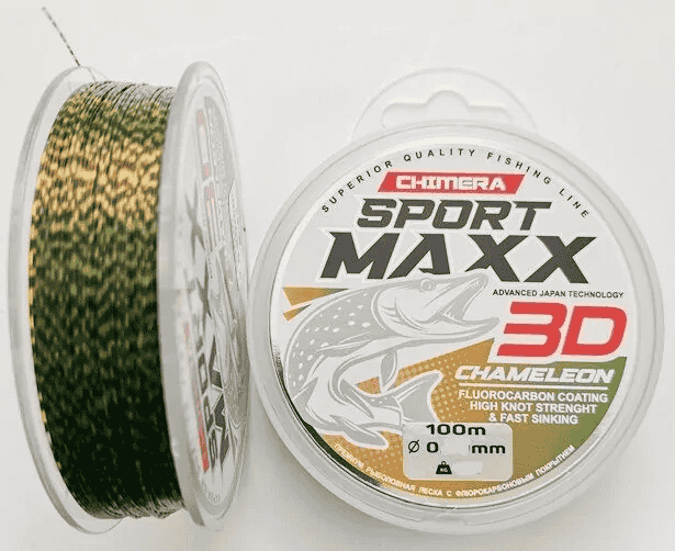 Леска Chimera Sportmaxx Fluorocarbon Coating 3D Chameleon 100м #0.40