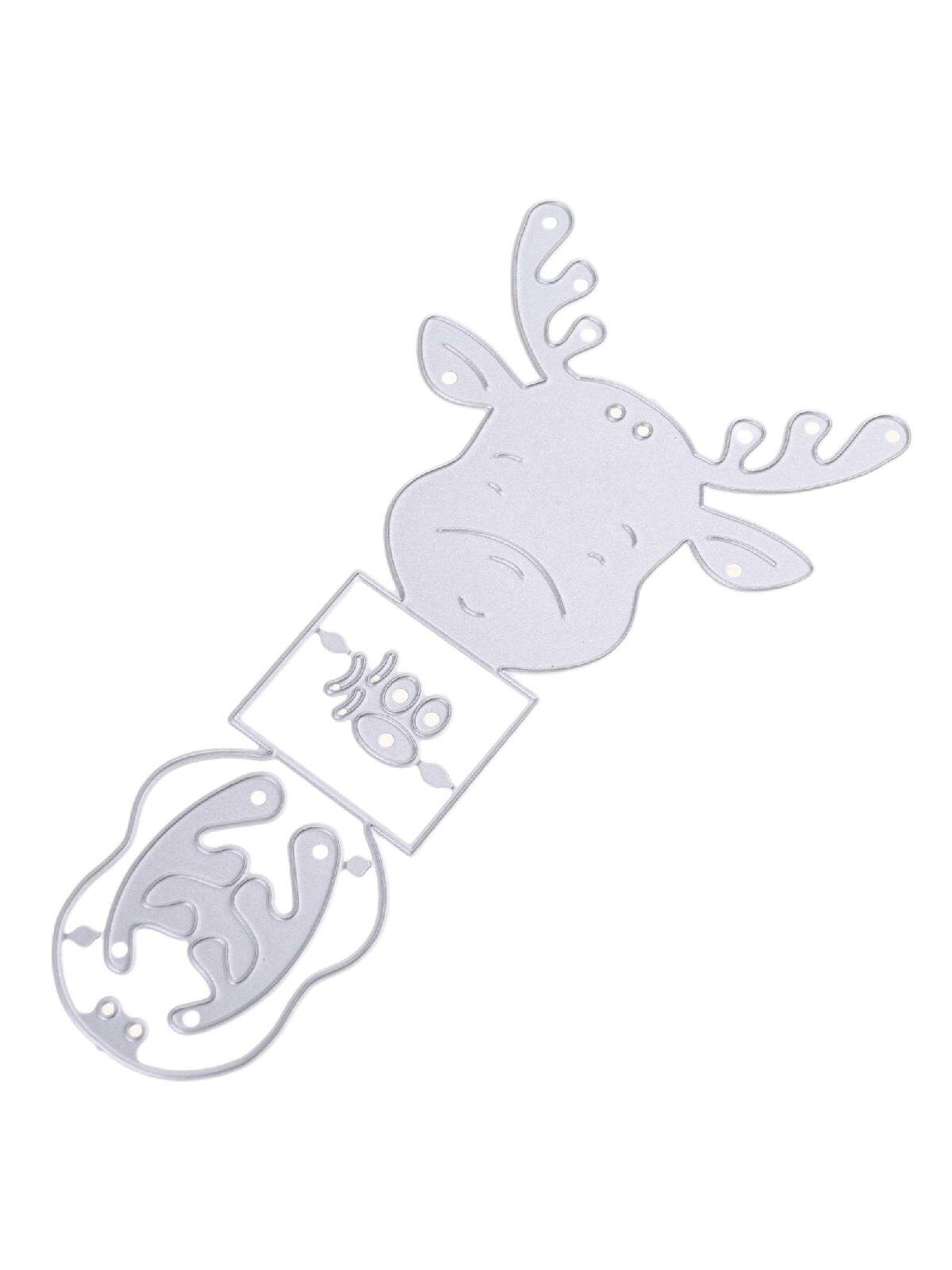 Трафареты для тиснения рождественского лося для скрапбукинга своими руками