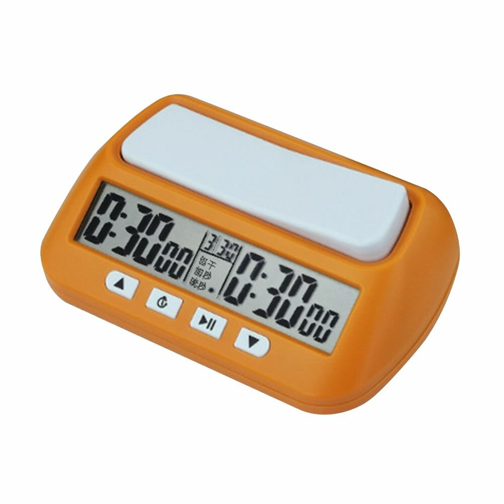 Шахматные часы желтого цвета, функция памяти