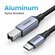 Кабель USB-C/USB 2.0 Ugreen для принтера 2 м, Aluminum Grey