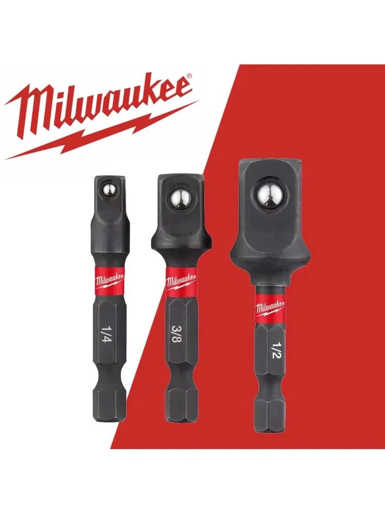 Набор адаптеров Milwaukee 48-32-5033 SHOCKWAVE, ударный, для головок 1/4", 3/8", 1/2", высокопрочная сталь, для авторемонта