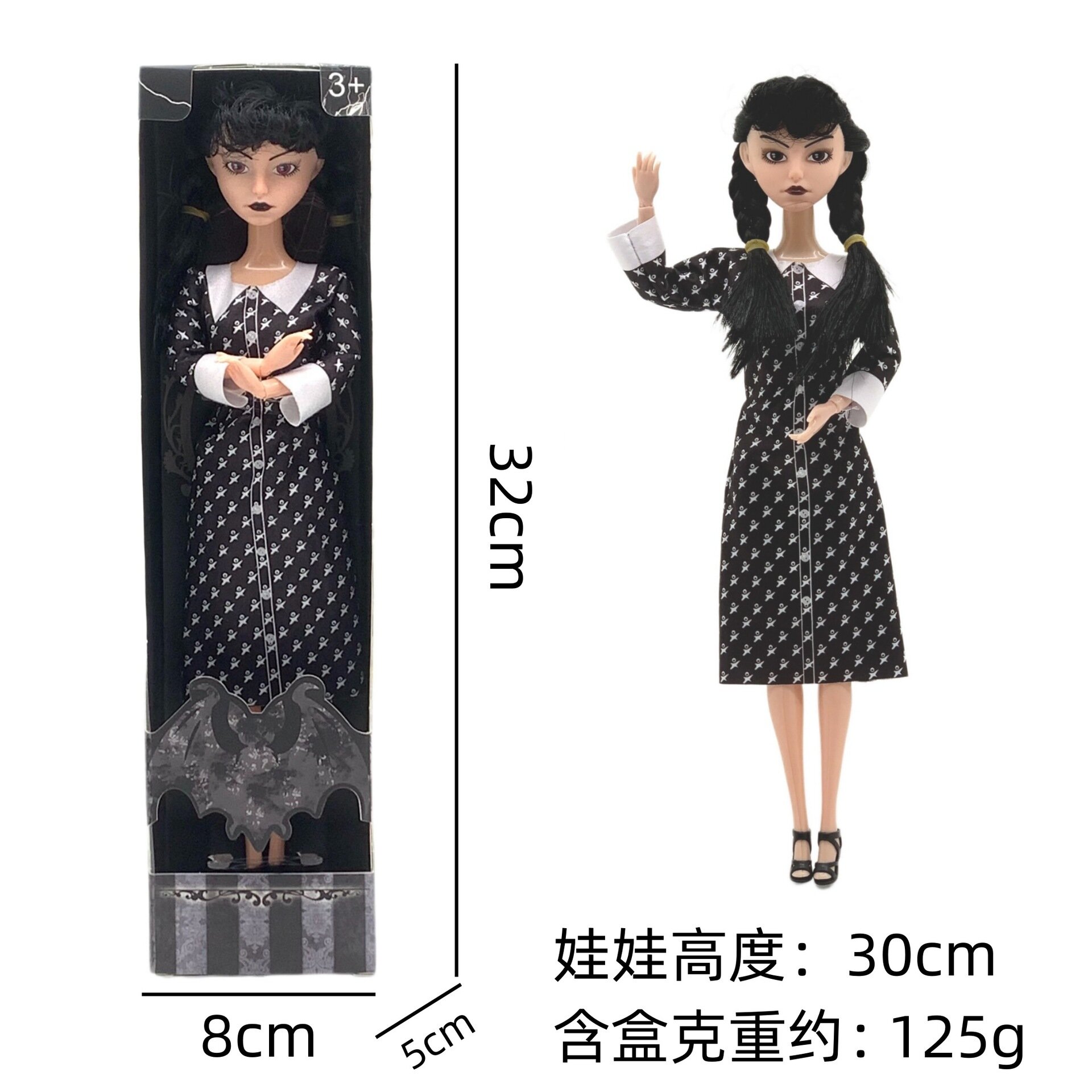 Mattel Monster High Wednesday Enid Sinclair Doll/Монстр Хай Коллекционная кукла, С одеждой и аксессуарами，Школа монстров