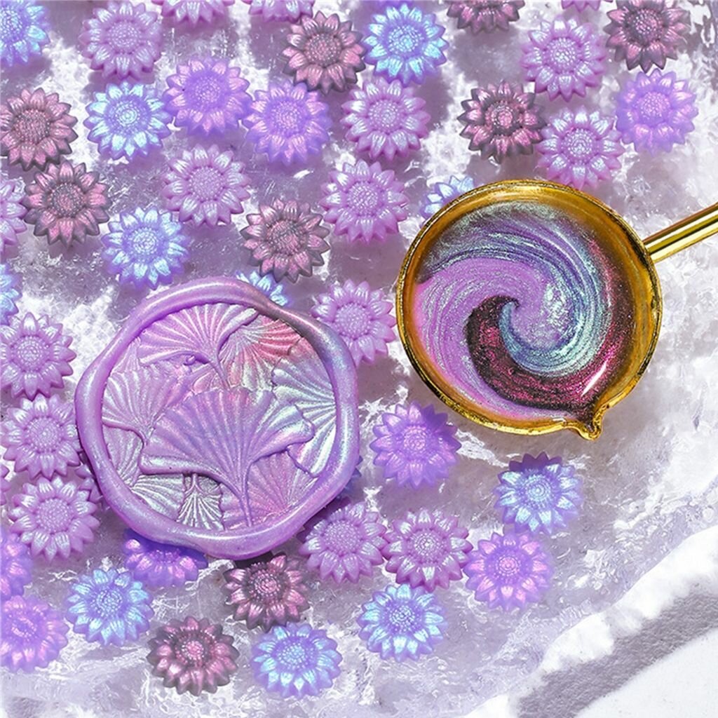 Цветочная восковая печать из бисера для подарочной упаковки конверта DIY Art Craft