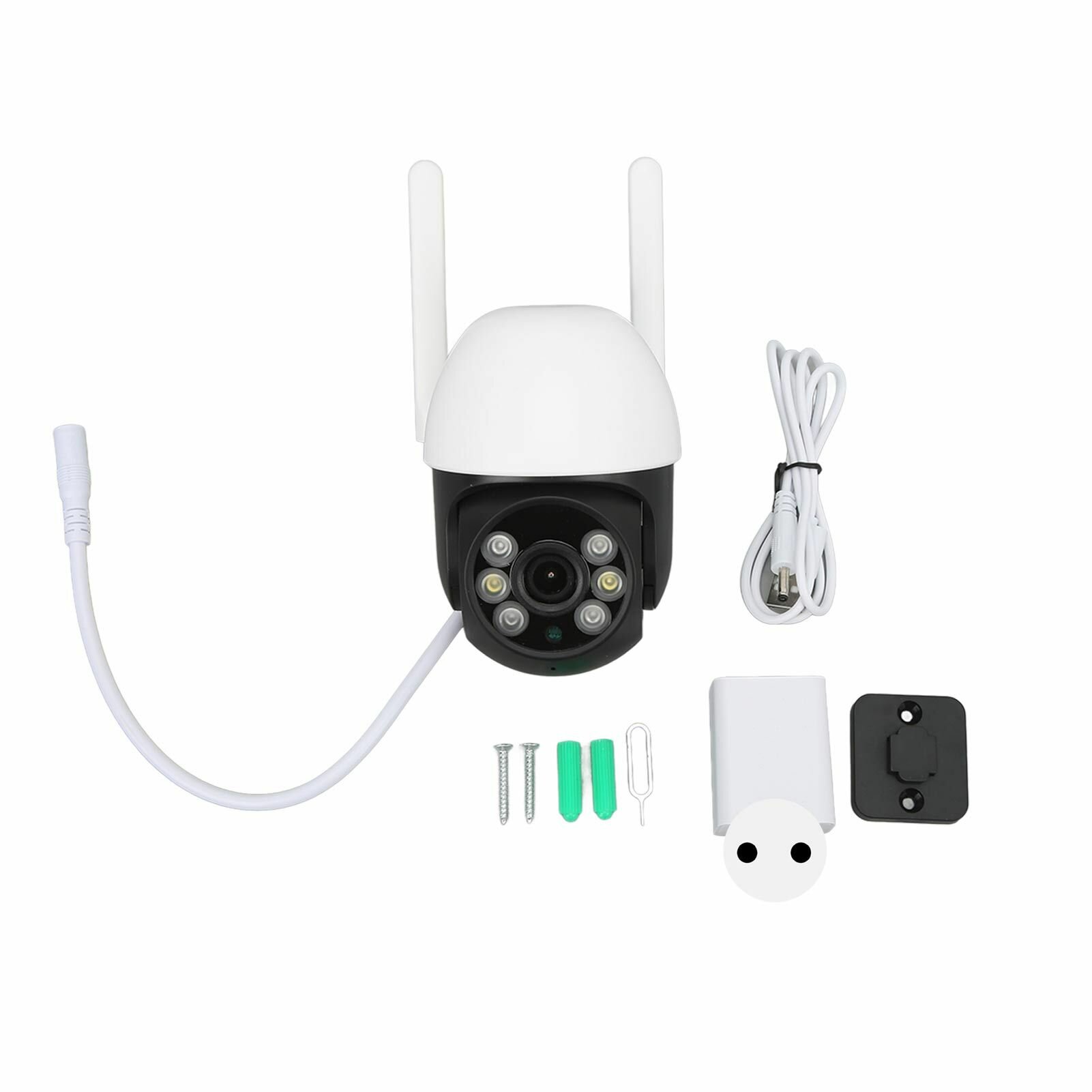 Камера Wi-Fi 1080p с двусторонней голосовой связью, беспроводное соединение, камера для наблюдения за мячом для домашнего офиса, 100 240 В, вилка европейского стандарта