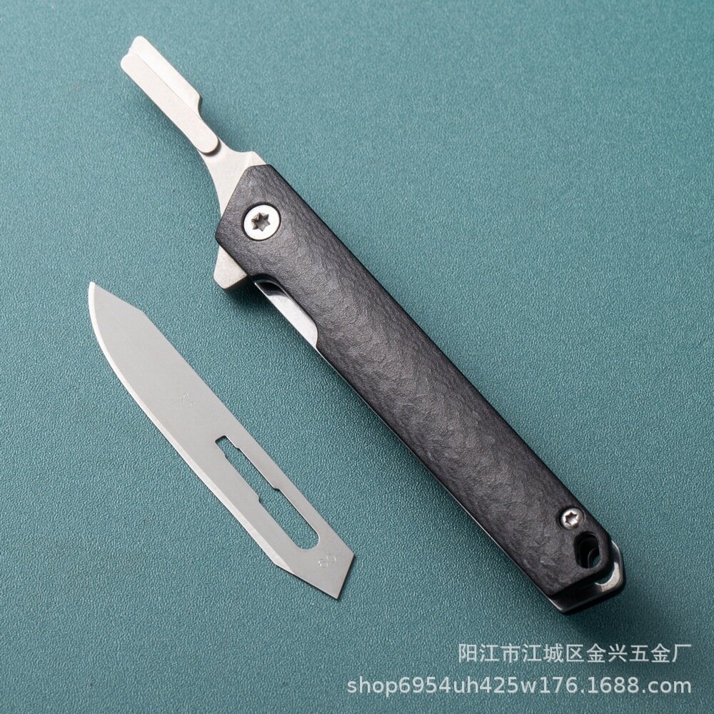 Заводской складской новый складной нож, универсальный нож, сменные лезвия №60, нержавеющая сталь 440c, маленький нож, курьерский нож