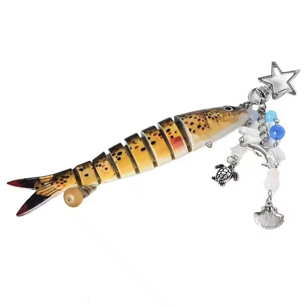 Брелок с бусинами в форме рыбы, 1