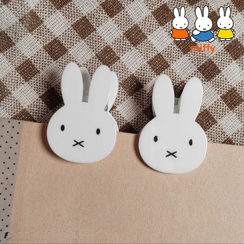 2 шт, мультяшные клипсы Miffy