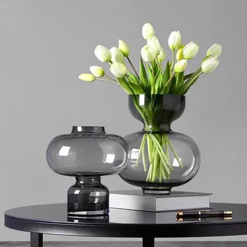 ZARA HOME Ваза, 20 см , Стекло, 1 шт