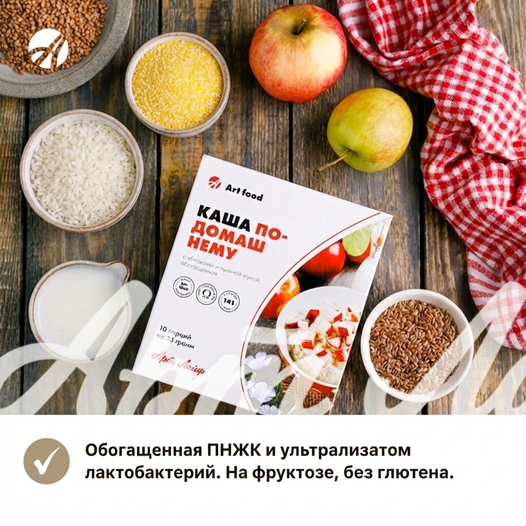 Каша "по-домашнему с яблоками"