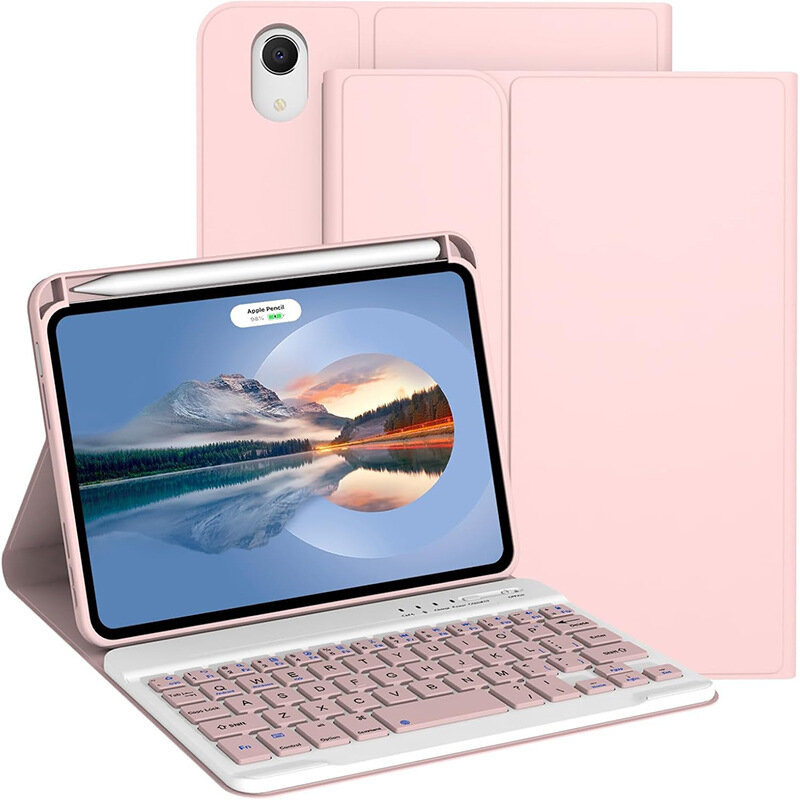 Чехол для iPad Tablet Mini 7, съемная Bluetooth-клавиатура Mini 6 с отделением для ручки, магнитный мягкий корпус, совместимый с 8.3"