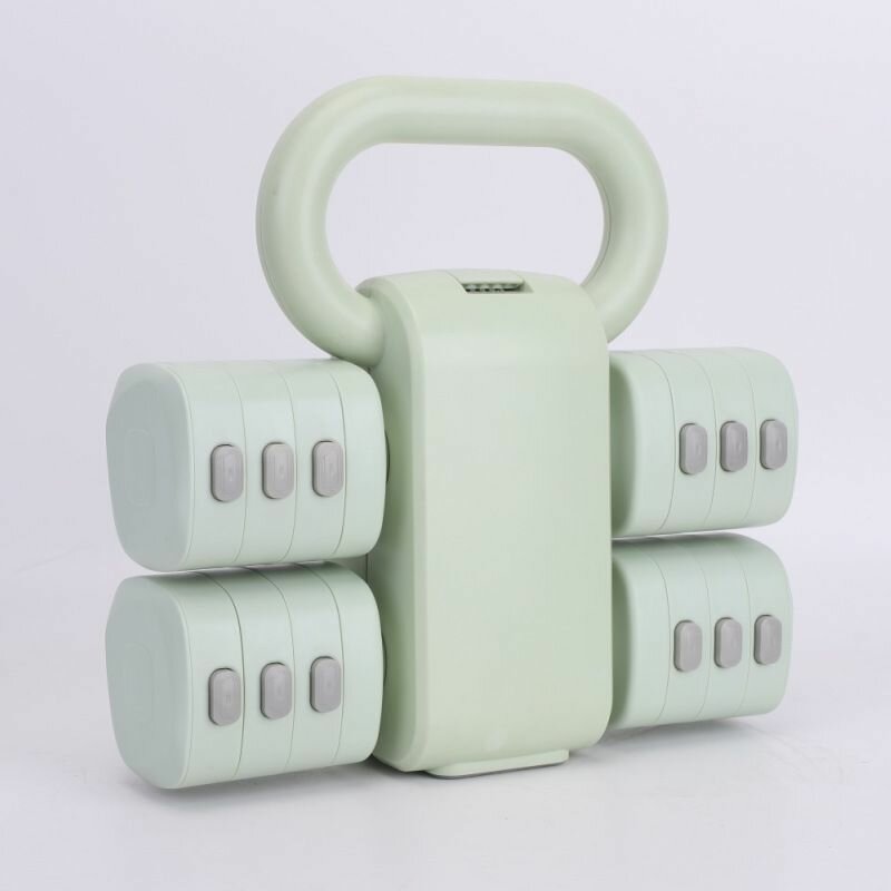 Регулируемые гантели 5,5 кг 3 в 1 (гантели, гиря, штанга) для дома, подарок массажный мяч