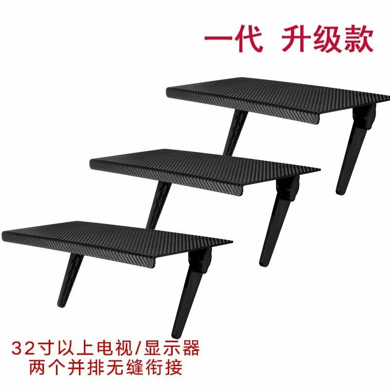 Верхняя полка, гвозди не требуются. Плоская полка для монитора в спальне, подвесная платформа, без сверления, настенный ящик для хранения, настенный телевизор