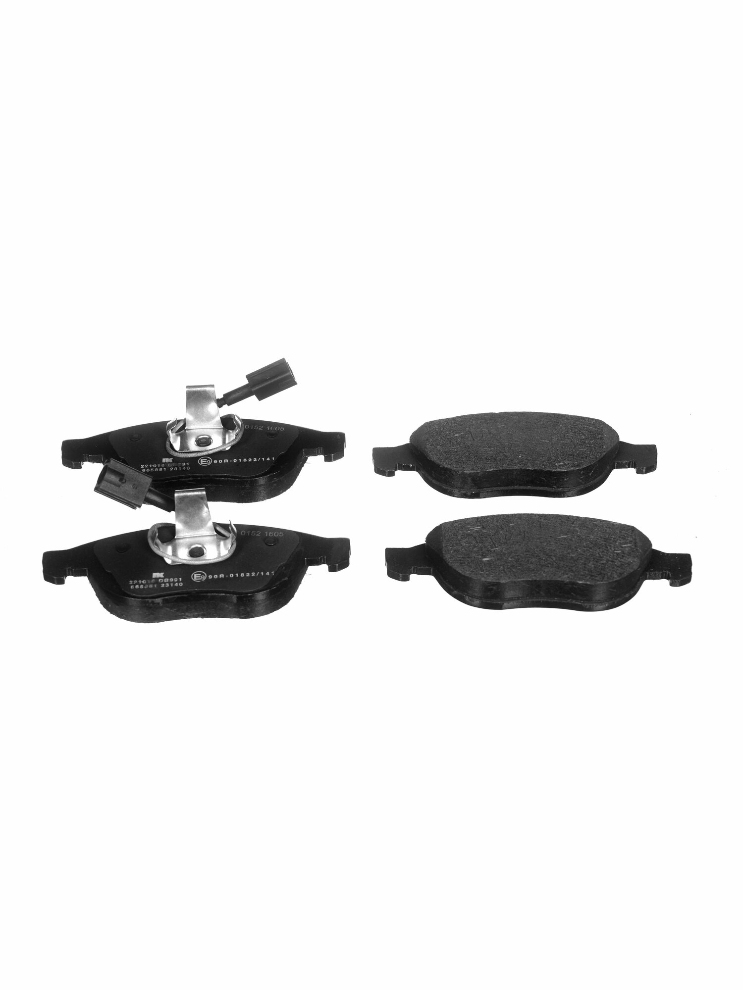 Колодки тормозные дисковые передние NK (221016)