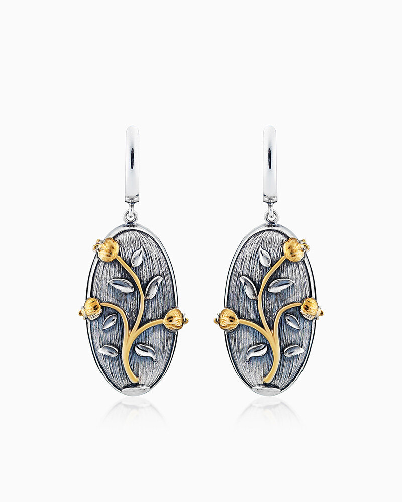 Серьги, серебро, 925 проба