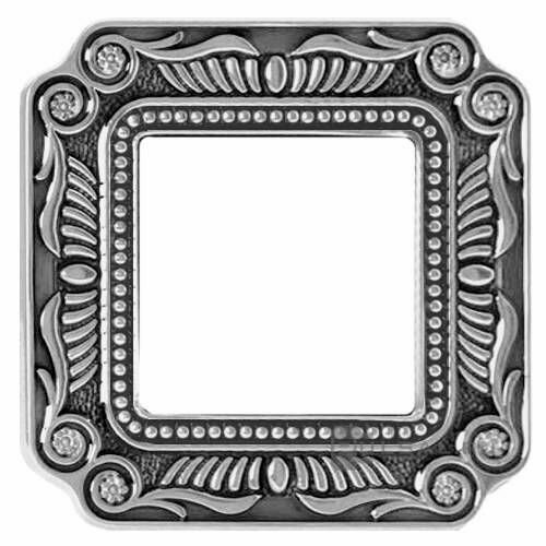 Рамка FEDE 1 пост вертикальная горизонтальная металл хром блестящий (bright chrome) Firenze