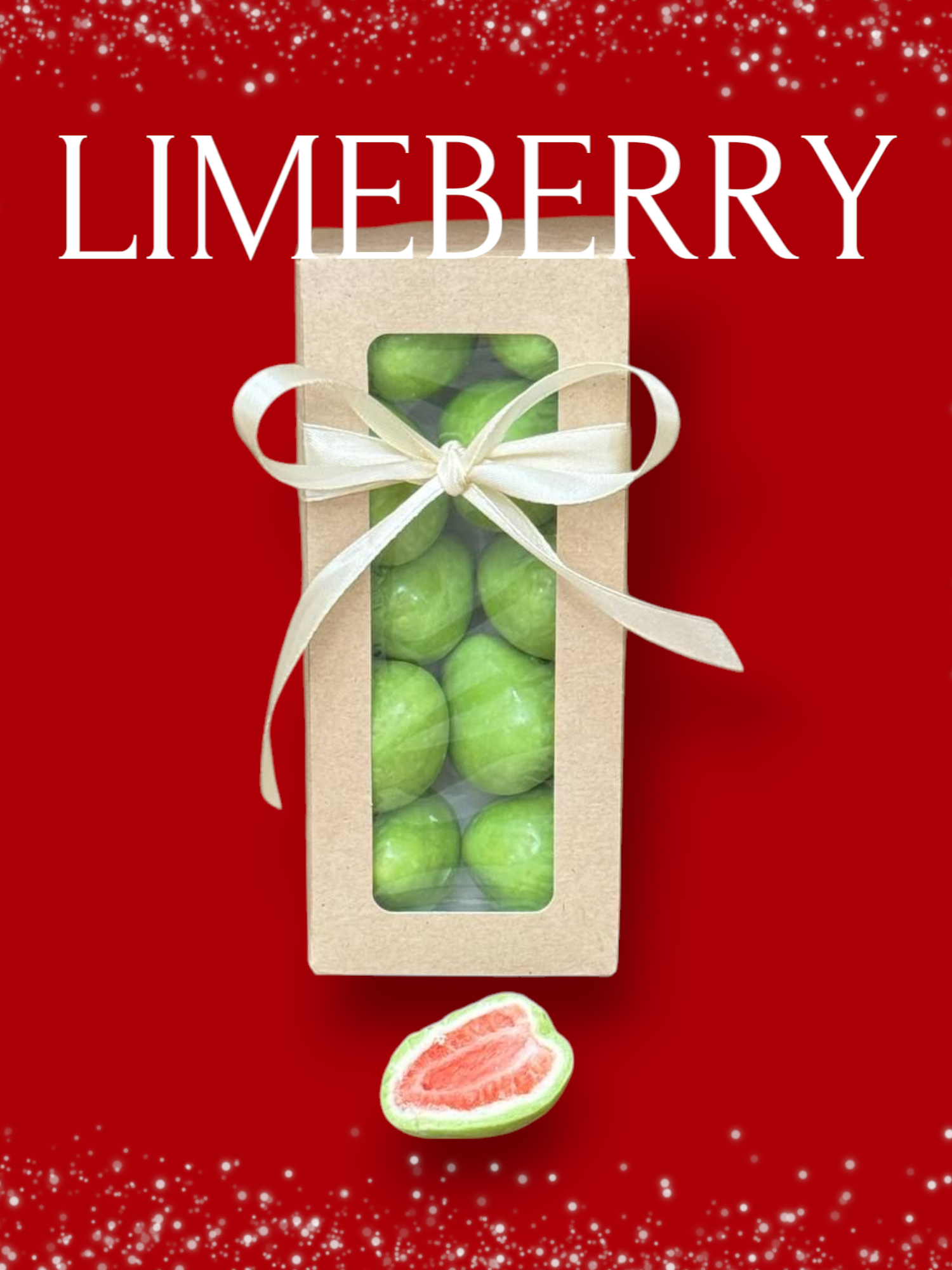 ЛаймBerry клубника сублимированная в глазури , драже клубника в белой шоколадной глазури 200Гр.