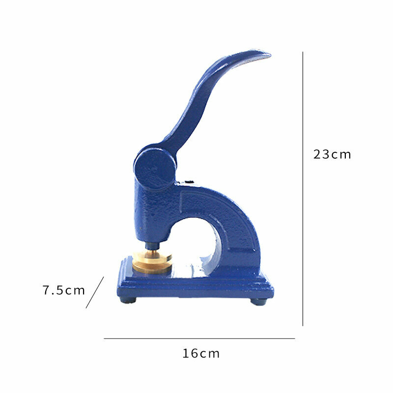 Черная стальная печать для офиса, печать для дипломов, гравировка, тиснение, черная большая подставка