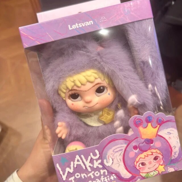 Wakuku Tonton Graffiti Sweetheart Rabbit Милая фигурка Виниловая кукла Персонаж Аниме Кукла Аниме Коллекционная модель Подарочная