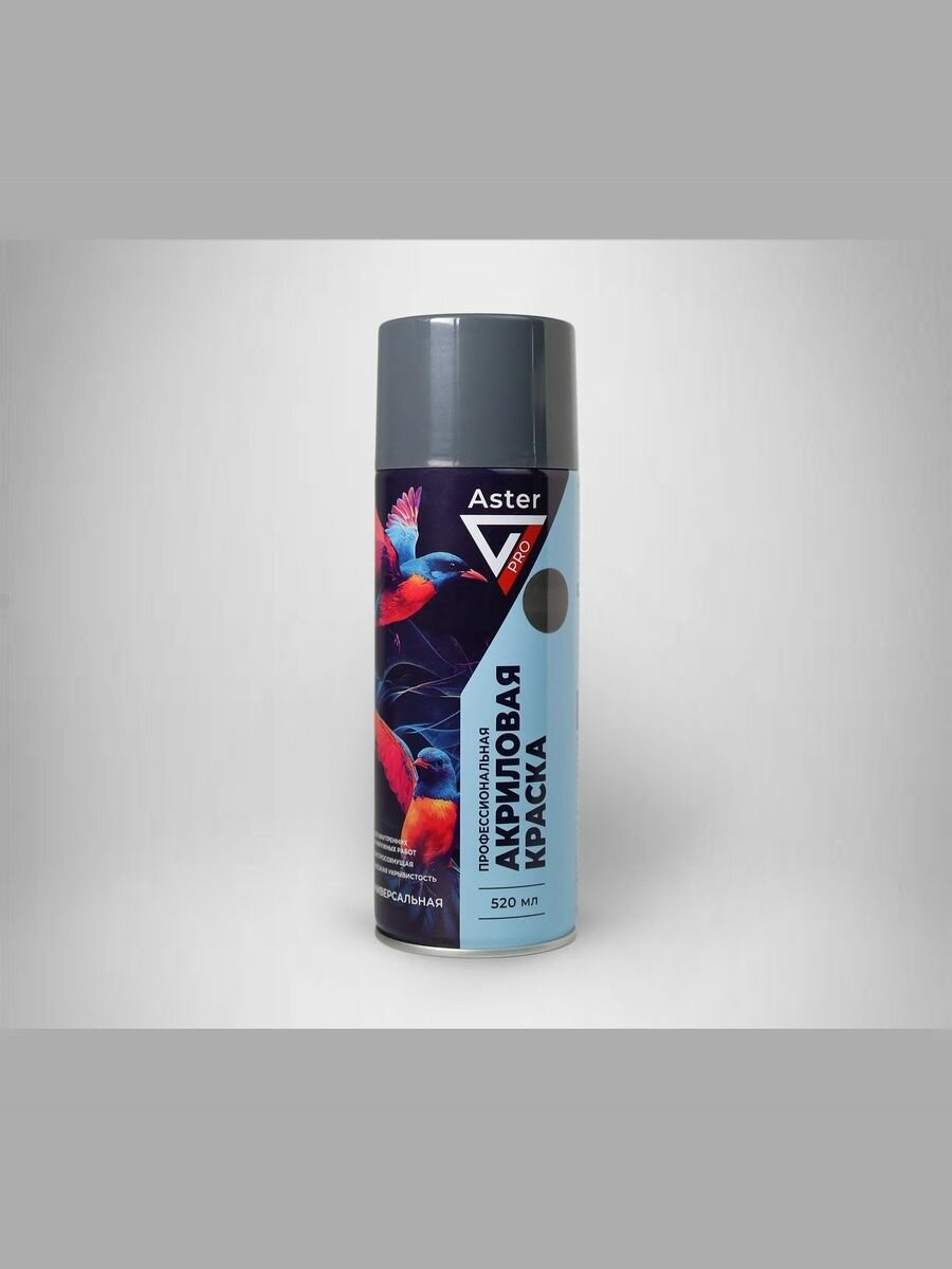 Краска-спрей акриловая (серый) ASTER 22