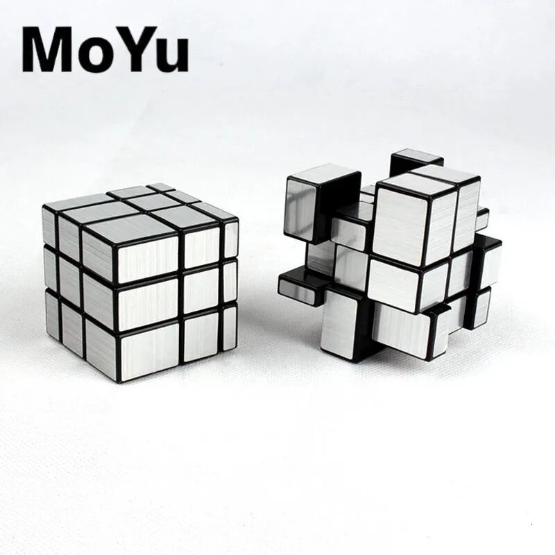 Зеркальный кубик Рубика серебро Mirror Blocks 3x3