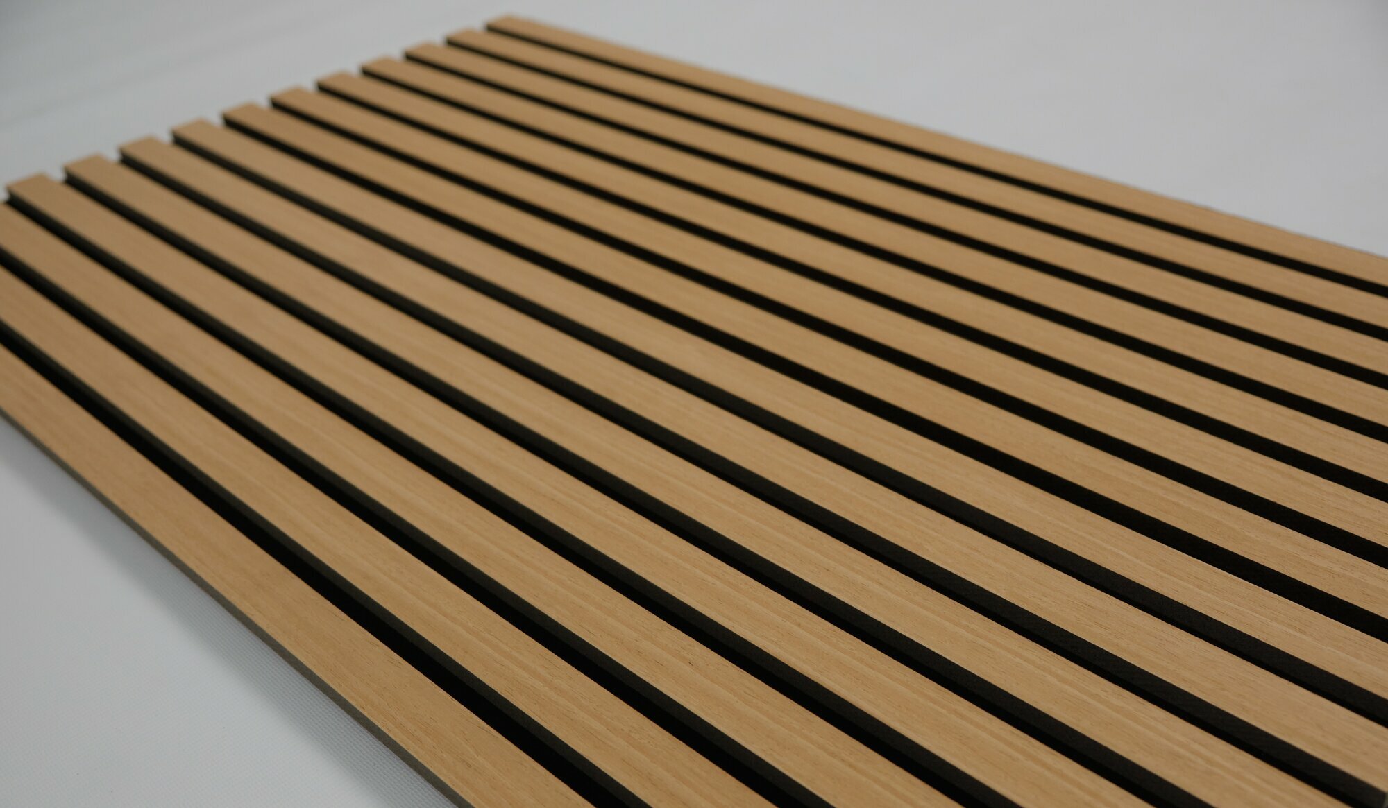 Акустические панели 2 шт. 2750х280х14мм черный войлок, МДФ, шпон ясень шимо INDECO