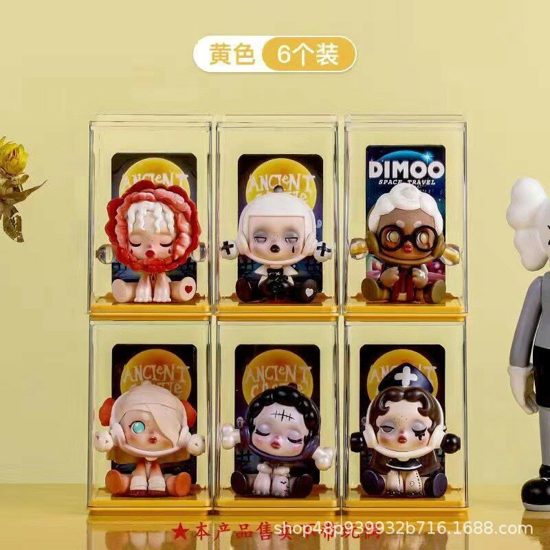 Коробка для хранения фигурок, акриловая коробка для слепых фигурок, подставка для кукол, прозрачная пластиковая коробка для хранения, матовая коробка с пузырьками