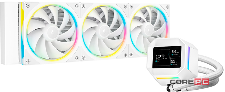 Система жидкостного охлаждения для процессора Deepcool LM360 WH ARGB White