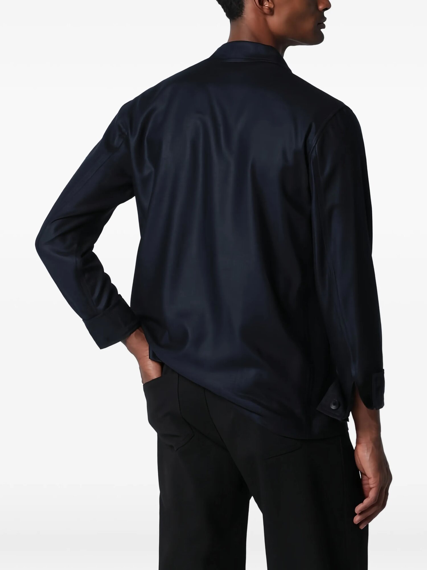 Куртка Tagliatore Flap-pocket shirt jacket, размер 48, blue — фото 1
