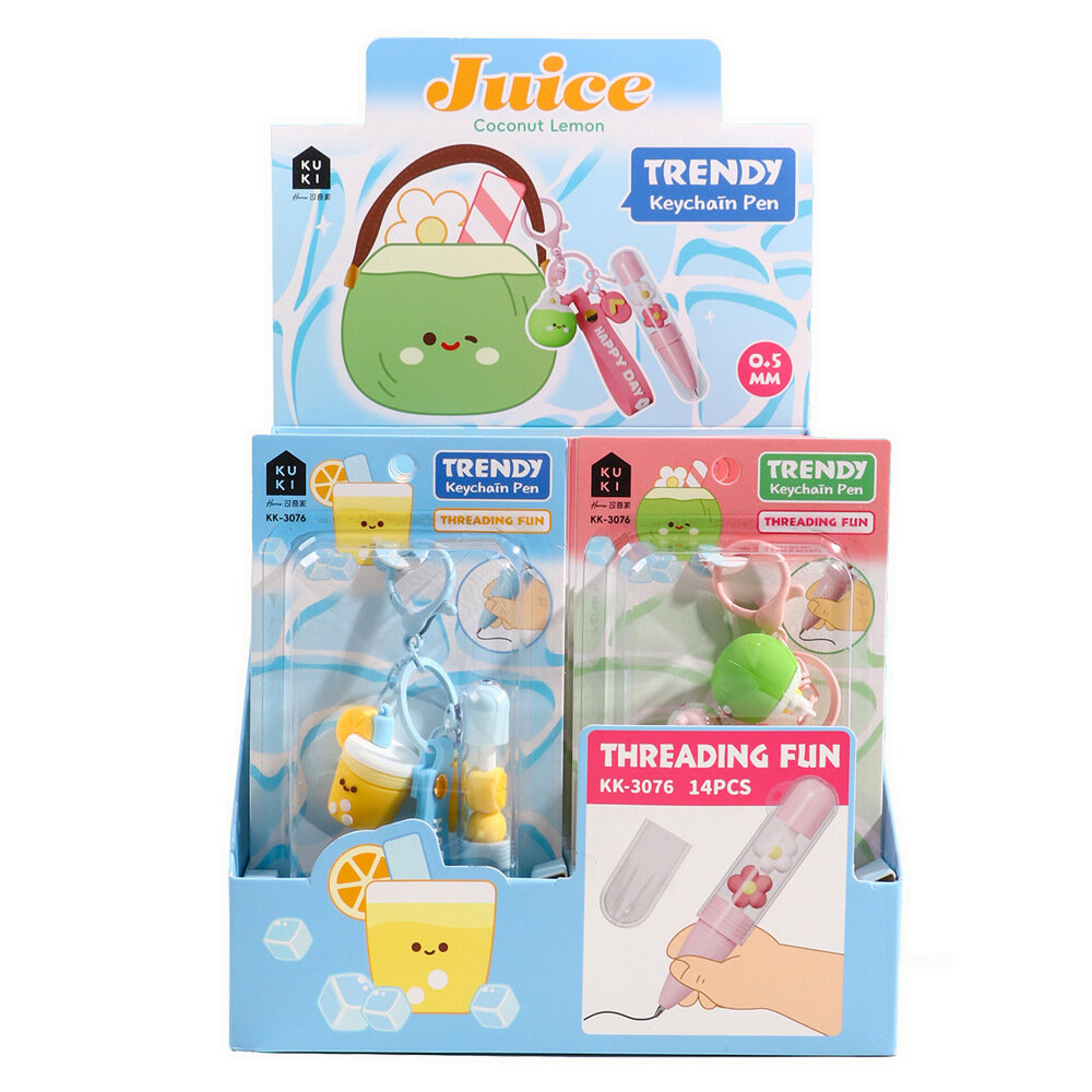 Канцелярские принадлежности Keqi, модный игрушечный подвесной ручка, стресс-рельеф, милый креативный новый ручка-брелок, подвеска для рюкзака