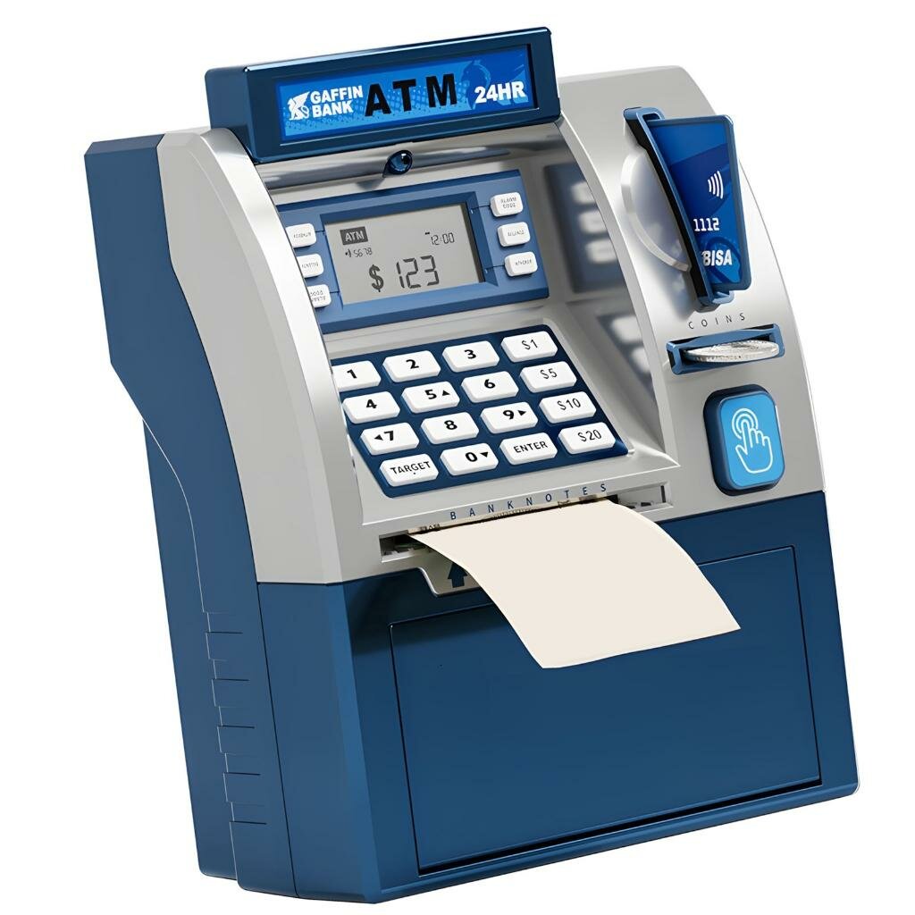 НаборИгрушек, Банкомат с автоматическим вводом и выводом средств-синий