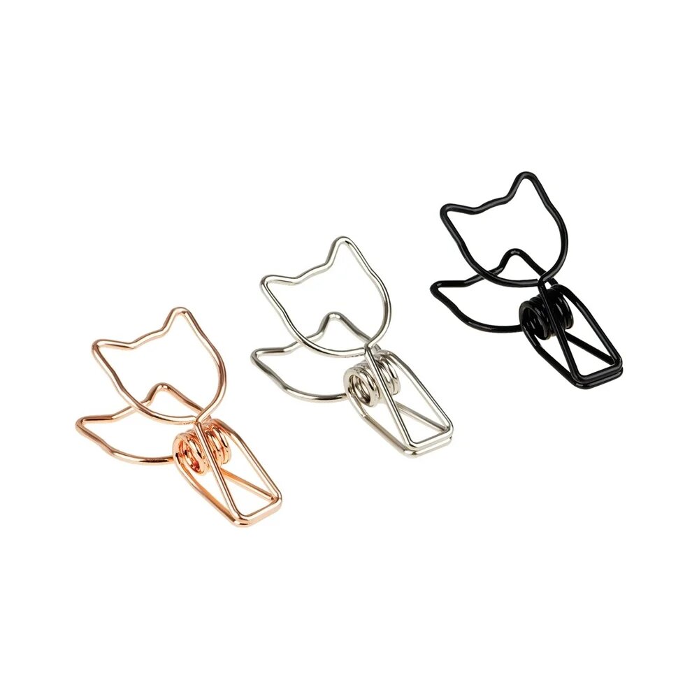 Зажимы для бумаг MESHU Cute Cats 33 мм, 6шт, ассорти MS41599 MS 41599