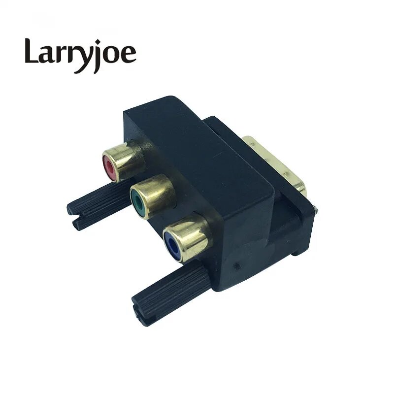 Larryjoe DVI 24 + 5 штекер на 3 RGB RCA AV гнездовой адаптер конвертер для LCD HDTV DVD