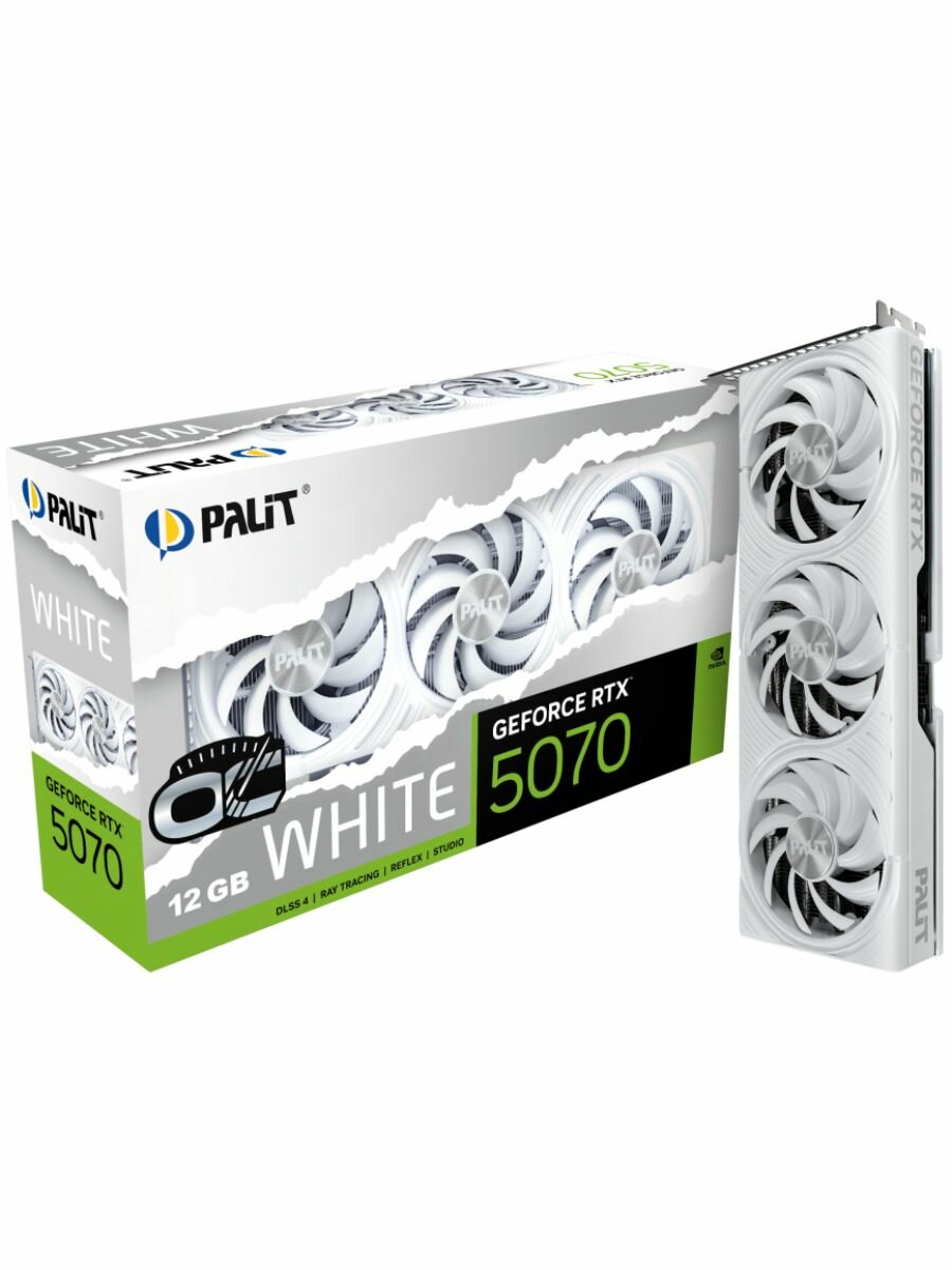 Видеокарта Palit GeForce RTX 5070 White OC 12GB