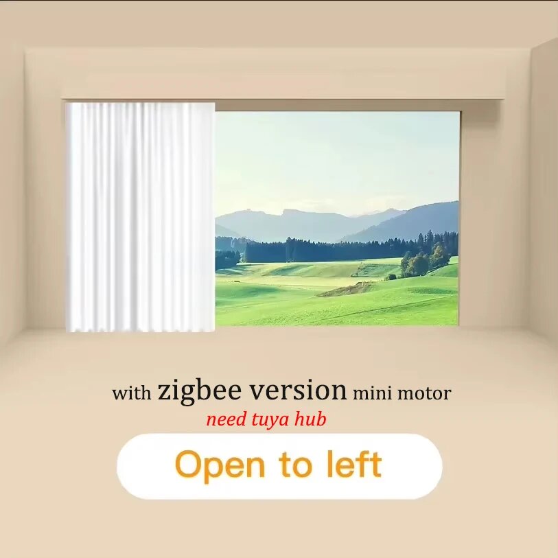 BIAONU Tuya Zigbee Мини Электрический мотор для штор