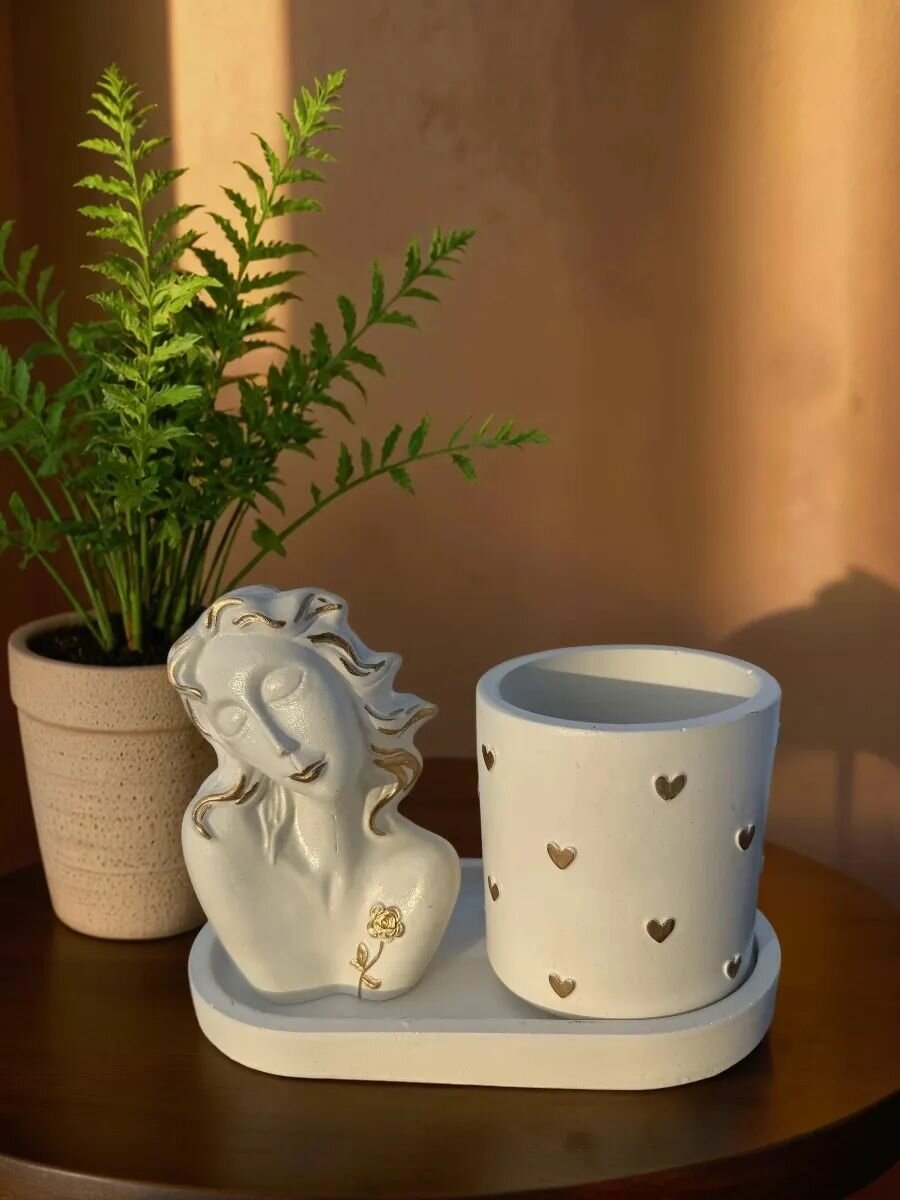 Декоративный набор из гипса подарок на 14 февраля, 8 марта