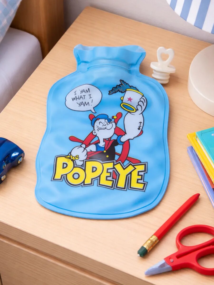 Многоразовая детская ПВХ грелка водяная 14,5 х 10,5 см Моряк Папай