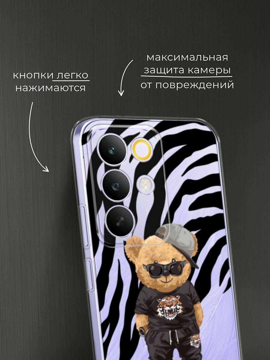 Чехол на Realme C85 / Реалми C85 с принтом Оставайся крутым, прозрачный — фото 1