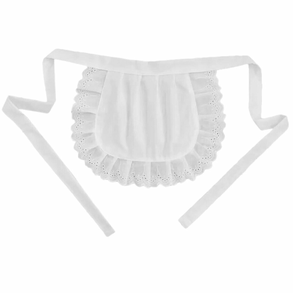 Девушки Косплей Поясной фартук Половина Фартука Кухонный фартук с оборками на талии Фартук горничной