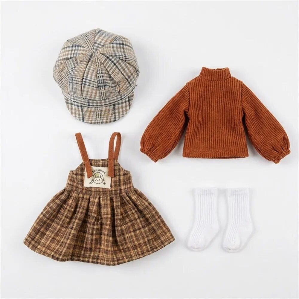 Костюм для куклы 30 см, коричневый, Style 11